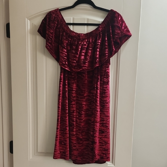 entro | Dresses | Entro Vibrant Red Velvet Mini Dress | Poshmark